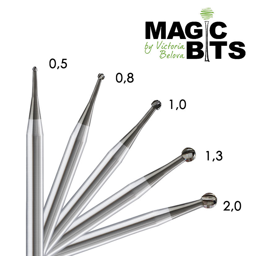 CUTTER MAGIC BITS CARBIDE BALLS WITH LONGITUDINAL-TRANSVERSE NOTCHES ...
